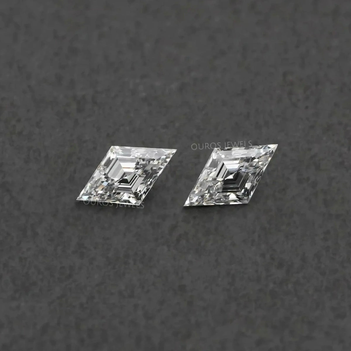 Elongated Lozenge Cut Paired Diamonds — Ouros Jewels